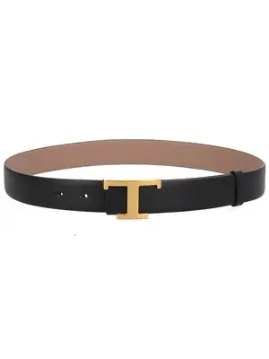 TOD'S T Timeless Reversible Belt - Black