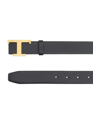 TOD'S T Timeless Reversible Belt - Black