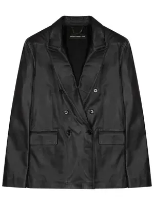 DEPARTMENT 5 Arielle" Double Breasted Leather Blazer