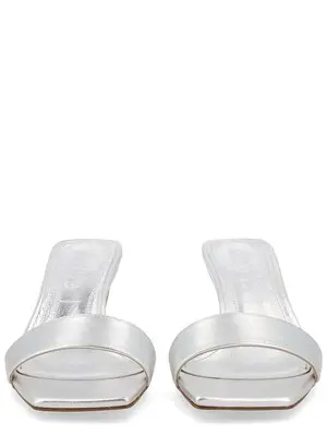 AeydĒ Gilly Heeled Sandals - Silver