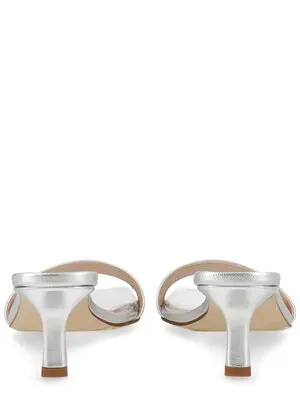 AeydĒ Gilly Heeled Sandals - Silver