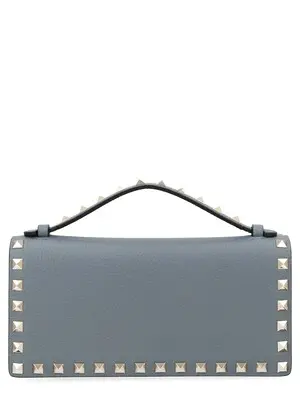 Valentino Garavani Portafoglio "rockstud" Con Catena - Grey