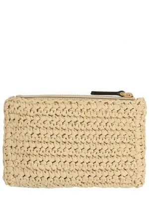 Valentino Garavani Viva Superstar" Crochet Pouch - Beige