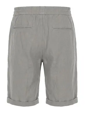 Brunello Cucinelli Linen Shorts - Dove