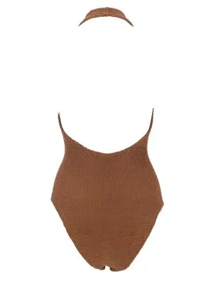 Hunza G Costume Intero "sandy Swim - Brown