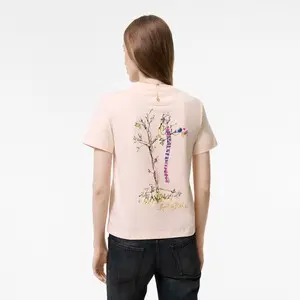 Burberry Brave Little Tree Cotton T-shirt With Quentin Blake Artwork - Compact Pink