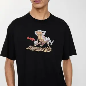 Burberry Beach Knight Cotton T-shirt - Black