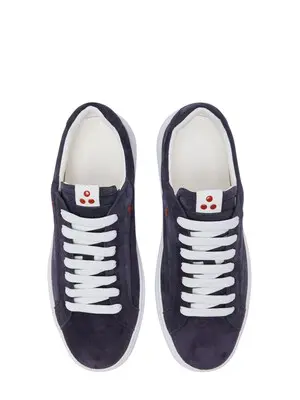 Peuterey Suede Lace-up Sneakers - Blue
