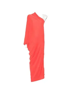 CORTANA Delore Silk Long Dress - Red