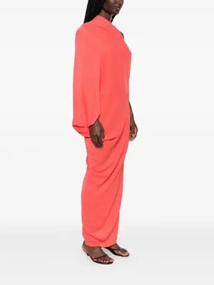 CORTANA Delore Silk Long Dress - Red
