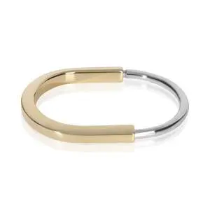 Tiffany & Co. White Gold And Yellow Gold Bangle Bracelet