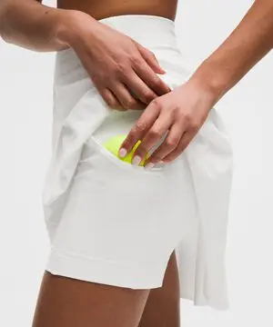 Lululemon A-line Side-pleat Tennis Skirt - White