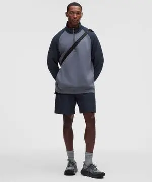 Lululemon Easy Five Relaxed-fit Cotton-blend Shorts - True Navy