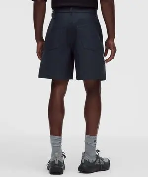 Lululemon Easy Five Relaxed-fit Cotton-blend Shorts - True Navy