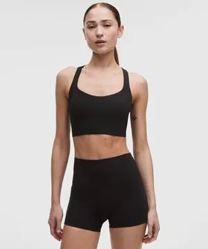 Lululemon Flexyflex Strappy Longline Yoga Bra - Black