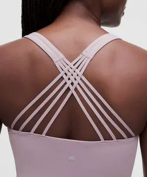 Lululemon Flexyflex Strappy Longline Yoga Bra - Shallot