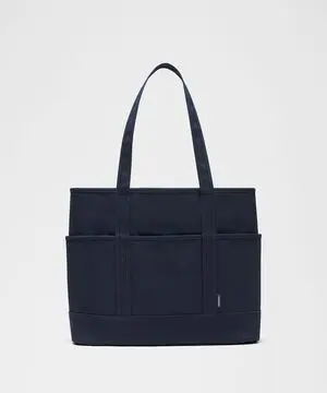 Lululemon Daily Multi-pocket Zip-top Tote Bag 18l - True Navy