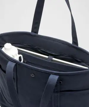 Lululemon Daily Multi-pocket Zip-top Tote Bag 18l - True Navy
