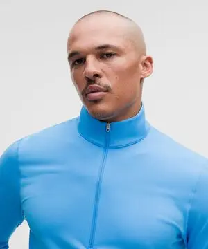 Lululemon Mesh Soft Jersey Half Zip - Ocean Wave
