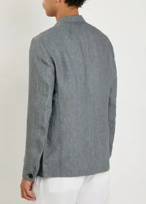 Oliver Spencer Pinstripe Cotton-blend Blazer