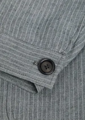 Oliver Spencer Pinstripe Cotton-blend Blazer