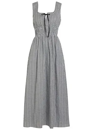 Rails Kenton Gingham Cotton Midi Dress