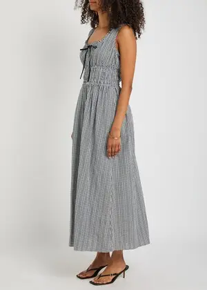 Rails Kenton Gingham Cotton Midi Dress