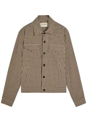 Oliver Spencer Checked Stretch-cotton Jacket