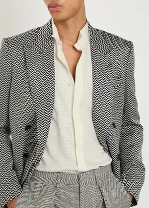 TOM FORD Perforated Silk Shirt