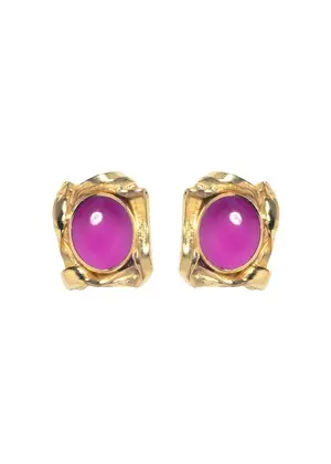 Completedworks 18kt -plated Resin Stud Earrings - Gold