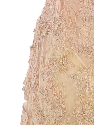 Ermanno Scervino Floral Lace Bustier Midi Dress