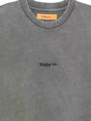REPLAY Logo-embroidered Acid-wash T-shirt