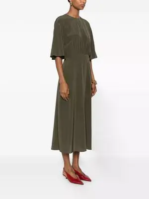 JOSEPH Silsila Gathered-waistline Split Dress