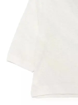 Akris Open-knit Short-sleeve Sweater