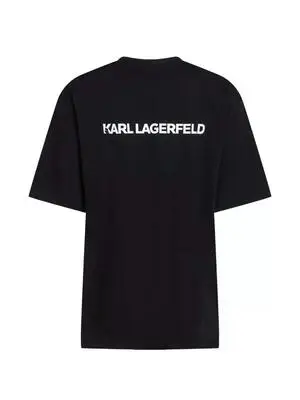 Karl Lagerfeld Logo Print Cotton T-shirt