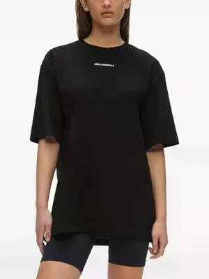 Karl Lagerfeld Logo Print Cotton T-shirt
