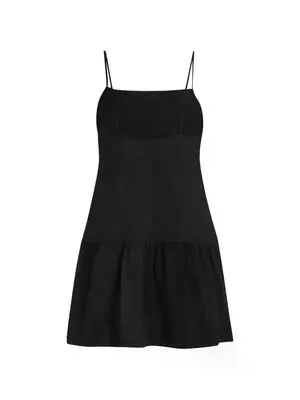 Karl Lagerfeld Logo Print Ruffled Beach Dress
