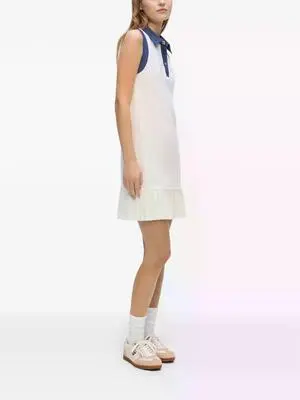 Karl Lagerfeld Knitted Pleated Hem Mini Dress