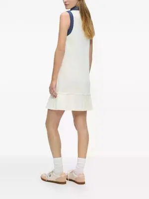 Karl Lagerfeld Knitted Pleated Hem Mini Dress