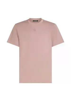Karl Lagerfeld Logo-embroidered T-shirt - Pink
