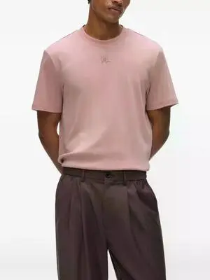 Karl Lagerfeld Logo-embroidered T-shirt
