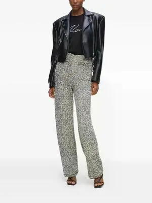 Karl Lagerfeld Signature Bouclé T-shirt - Black