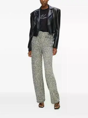 Karl Lagerfeld Signature Bouclé T-shirt - Black