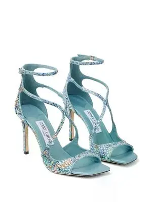 JIMMY CHOO Azia 95 Crystal-embellished Sandals