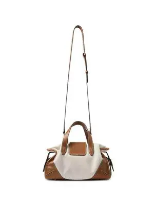 JIMMY CHOO Bar Leather-trim Tote Bag