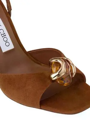 JIMMY CHOO Emani 100 Embellished Sandals