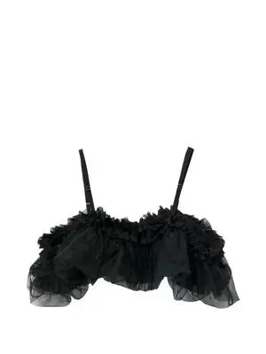 Noir Kei Ninomiya Ruffled Top With Adjustable Straps