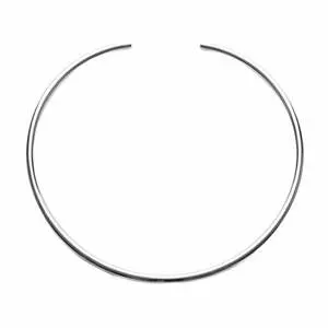 DIVINE ARIA Sculptural Choker Necklace - Silver