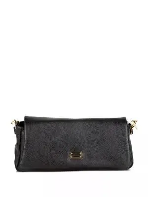 MARC ELLIS Logo Plaque Clutch Bag - Black