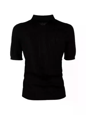 Tagliatore Cable-knit Polo Shirt